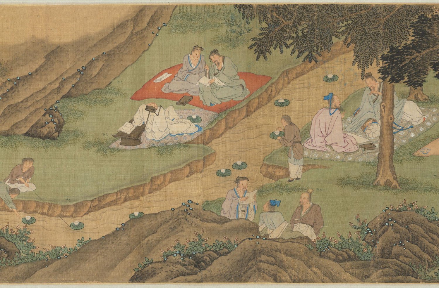 兰亭修禊图卷 – 书格