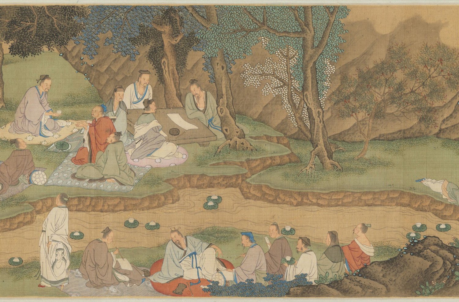 兰亭修禊图卷 – 书格